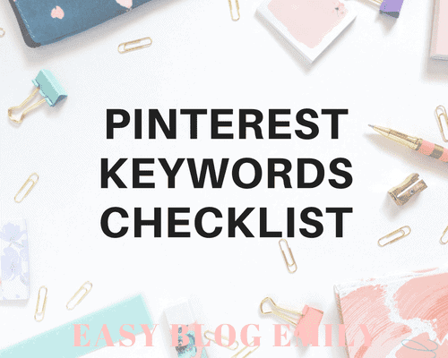 The secret to using keywords on Pinterest - Easy Blog Emily