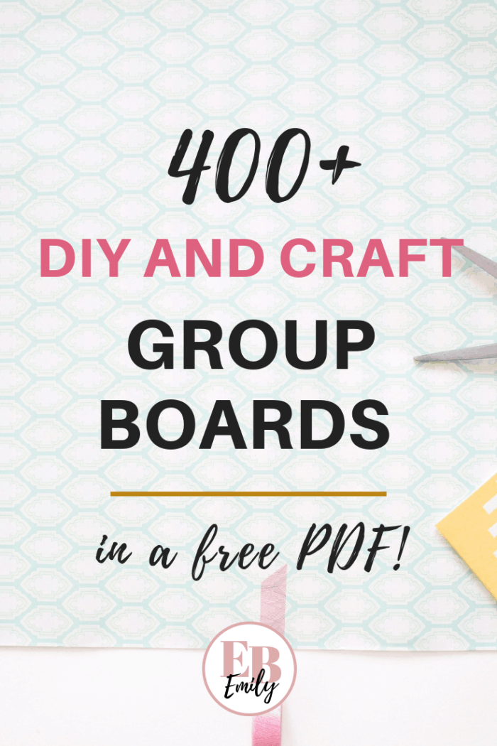 400+ Pinterest group boards (for crafts and DIYs) - Easy Blog Emily